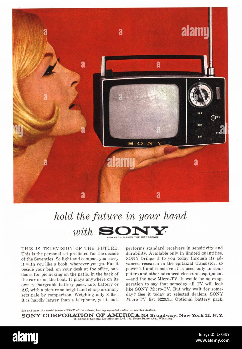 Sony television 1960s Cut Out Stock Images & Pictures - Alamy