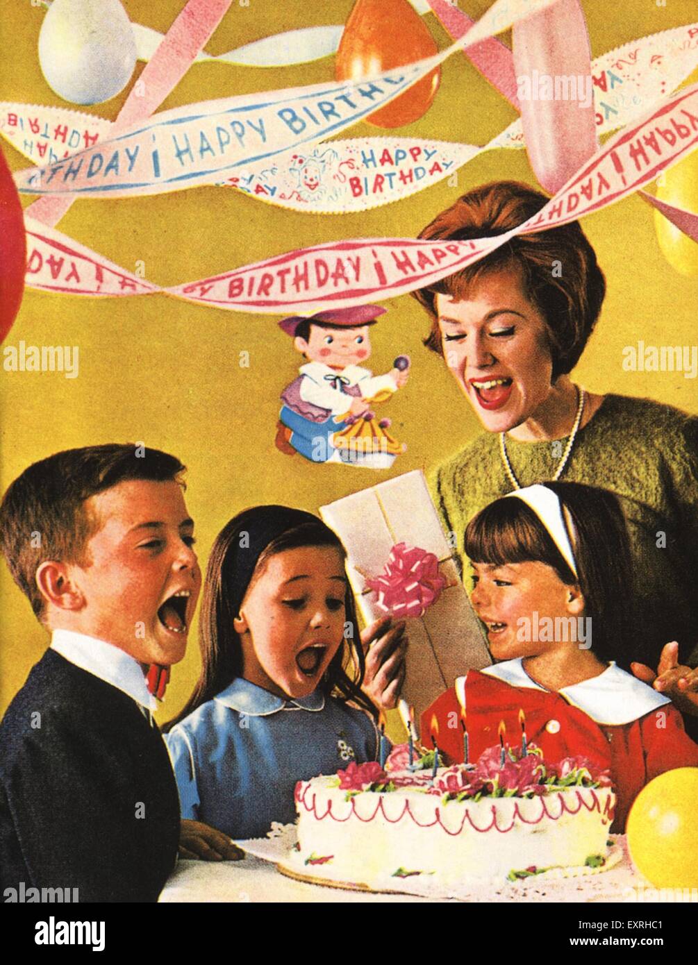 Children singing 1960s hi-res stock photography and images - Alamy