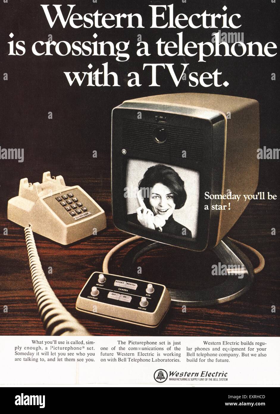 1960s USA Western Electric Magazine Advert Stock Photo - Alamy