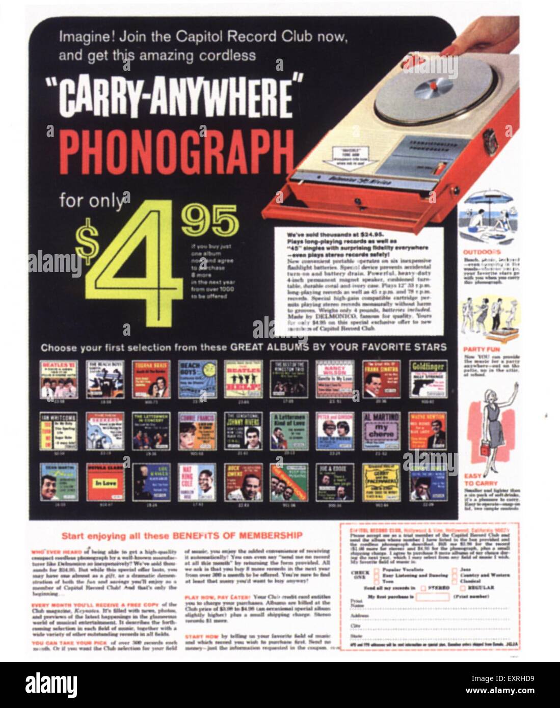 Usa music 1960s records hi-res stock photography and images - Alamy