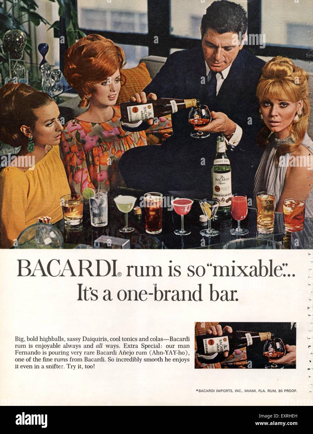 Bacardi Magazine Advert High Resolution Stock Photography and Images ...