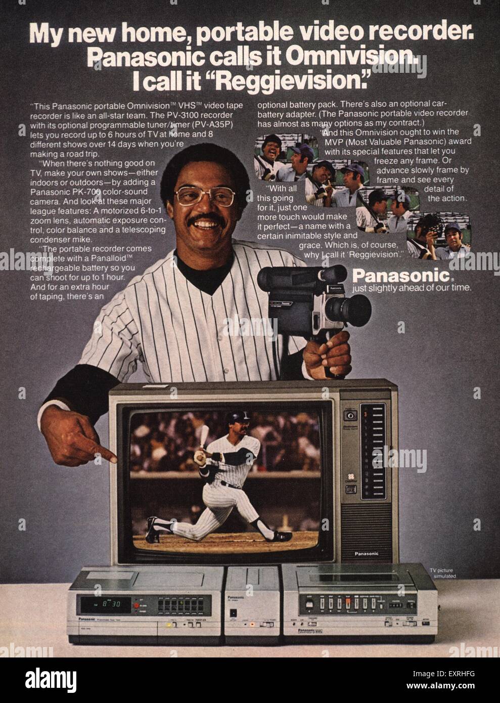 1980s USA Panasonic Magazine Advert Stock Photo - Alamy