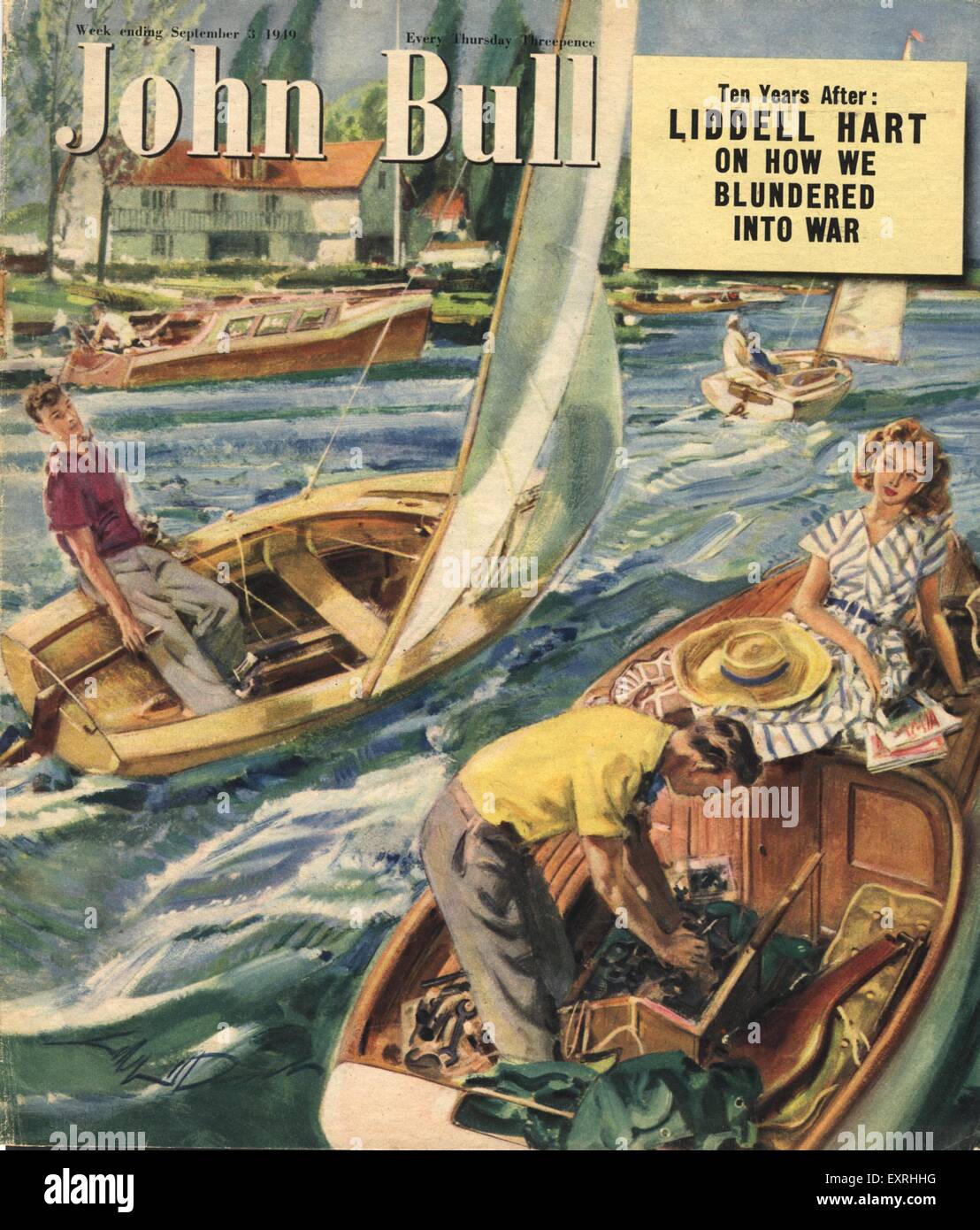 1940s UK John Bull Magazine Cover Stock Photo - Alamy
