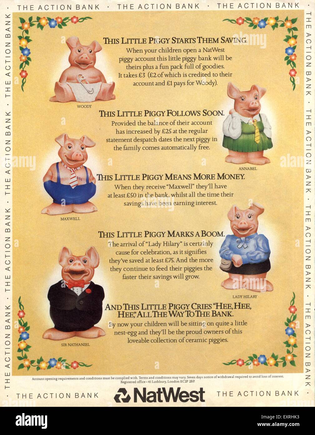 1980s UK Natwest Magazine Advert Stock Photo - Alamy