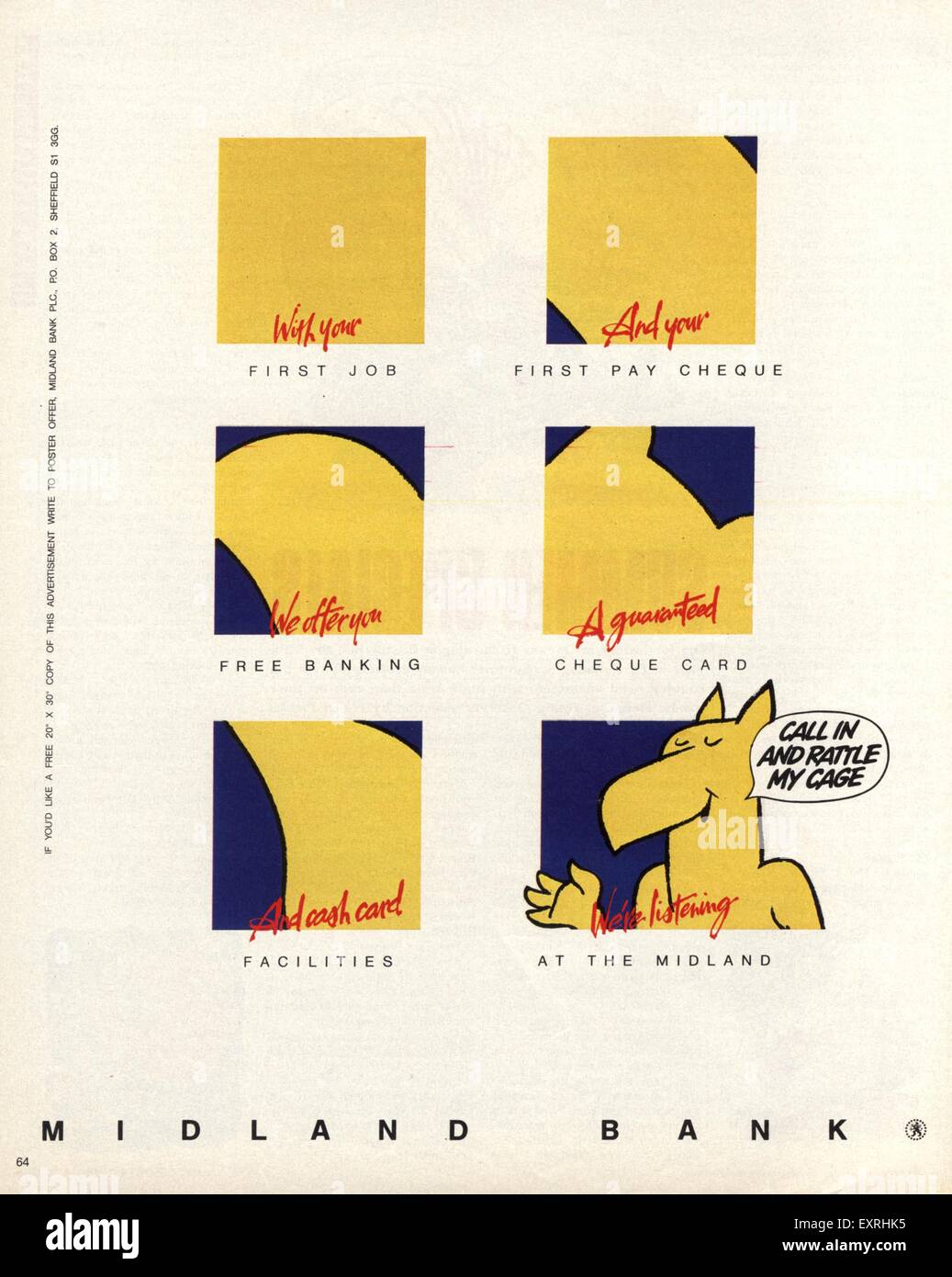 1980s UK Midland Bank Magazine Advert Stock Photo - Alamy