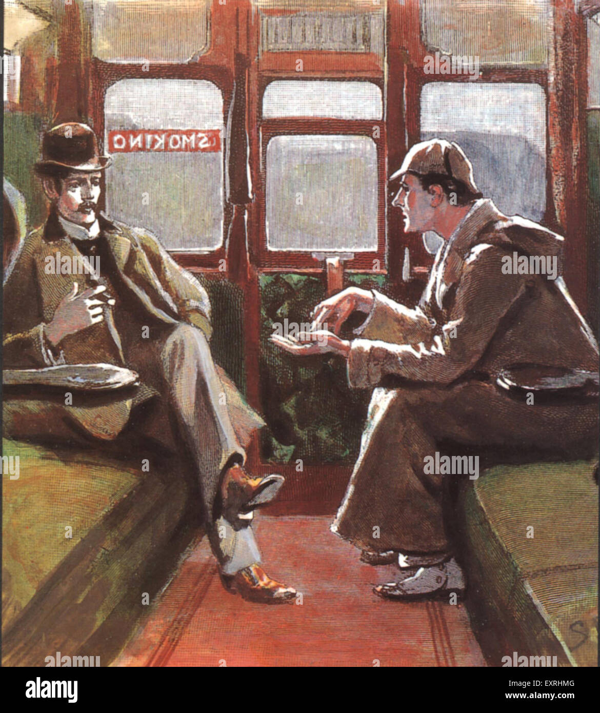 1920s UK Sherlock Holmes Magazine Plate Stock Photo - Alamy