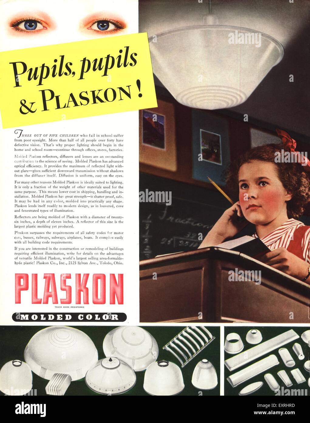 1930s USA Plaskon Magazine Advert Stock Photo - Alamy