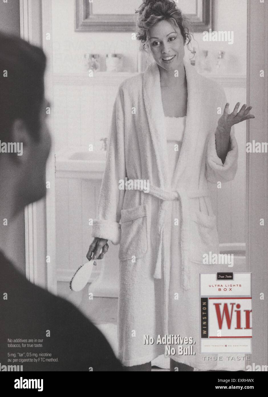 1990s USA Winston Magazine Advert Stock Photo - Alamy
