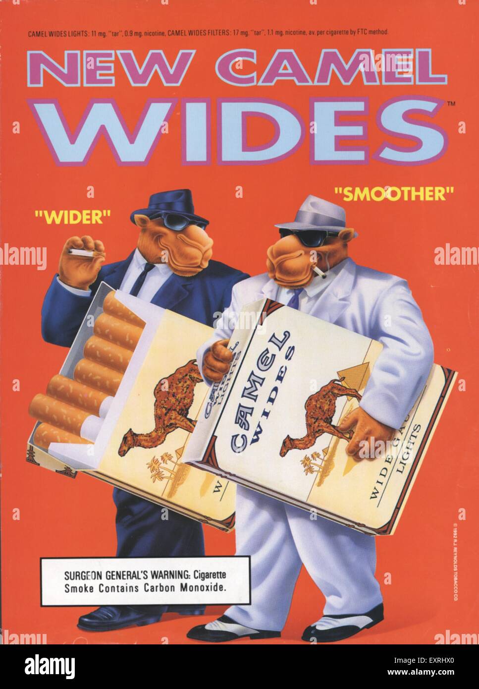 1990s USA Camels Magazine Advert Stock Photo - Alamy