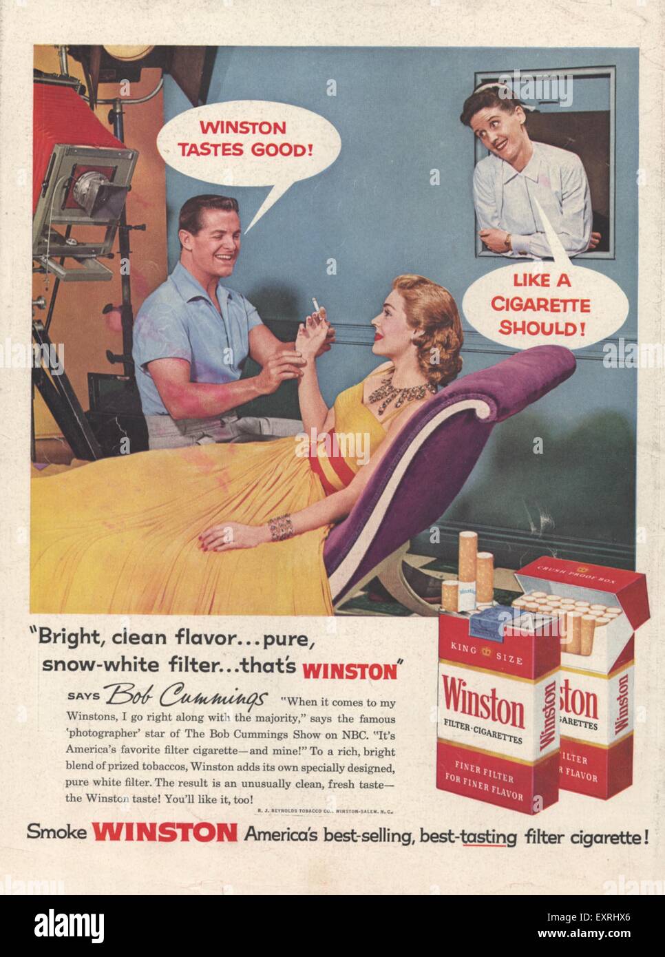 1950s USA Winston Magazine Advert Stock Photo - Alamy
