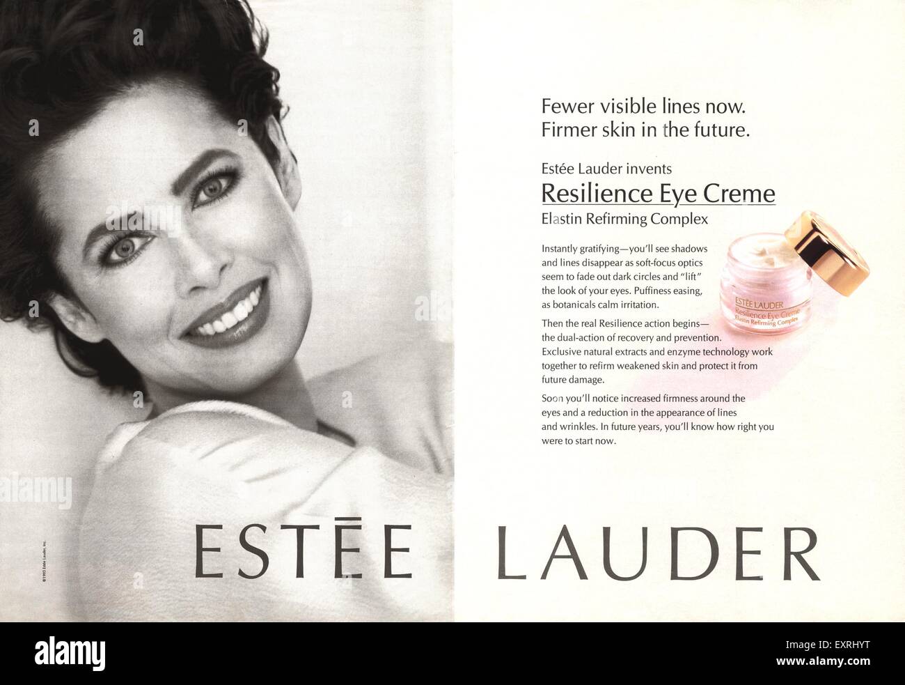 1990s UK Estee Lauder Magazine Advert Stock Photo - Alamy