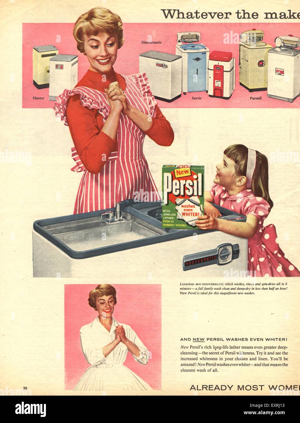 1950s UK Persil Magazine Advert Stock Photo - Alamy