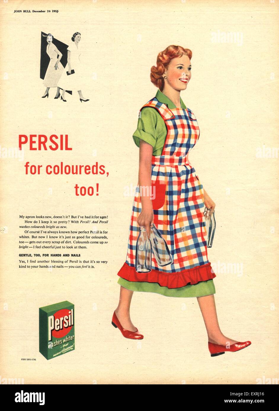 1950s UK Persil Magazine Advert Stock Photo - Alamy