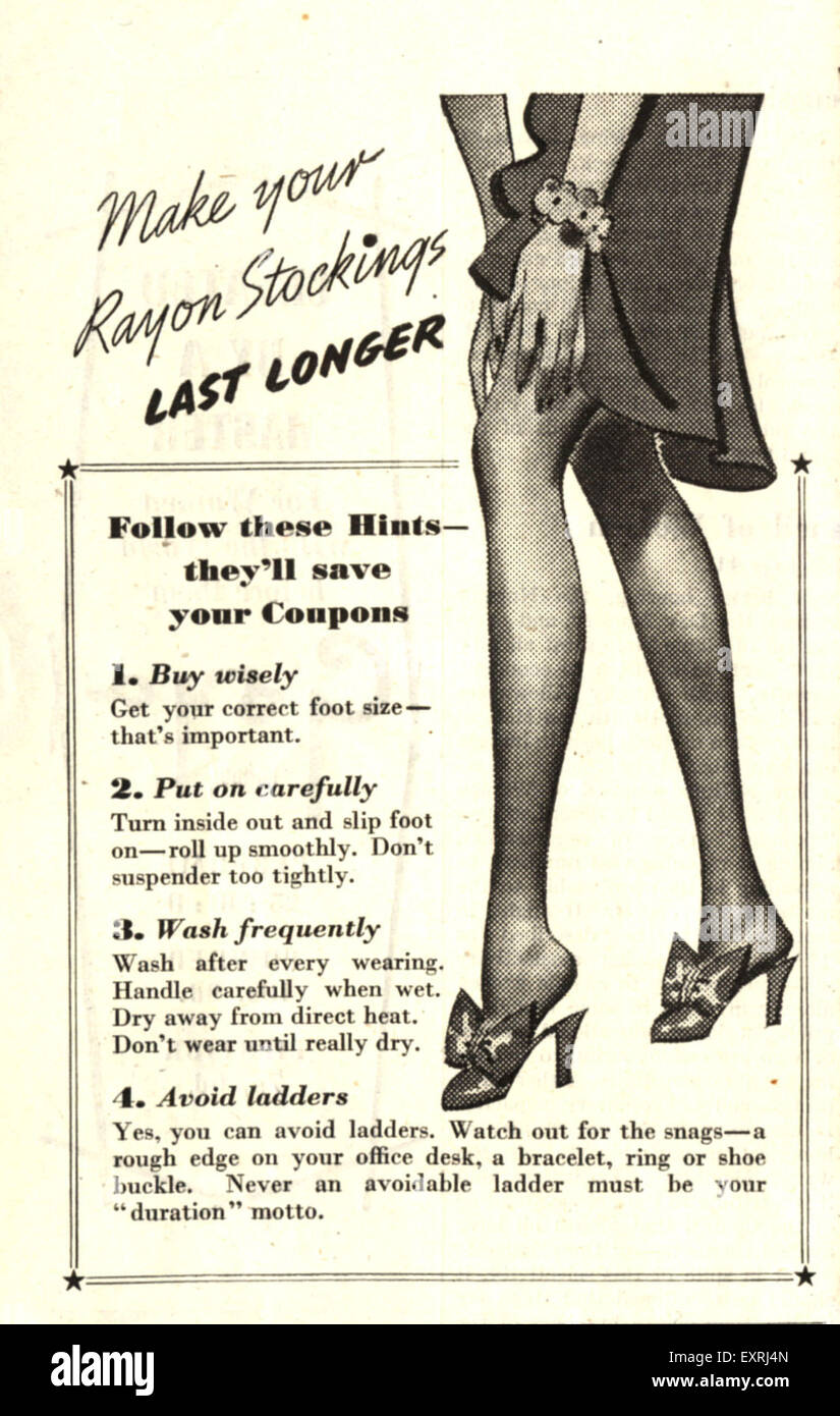 Stockings 1940s hi-res stock photography and images - Alamy