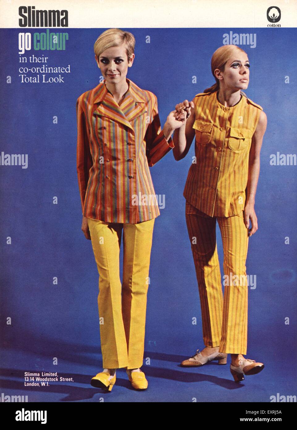 1960s UK Slimma Magazine Advert Stock Photo - Alamy