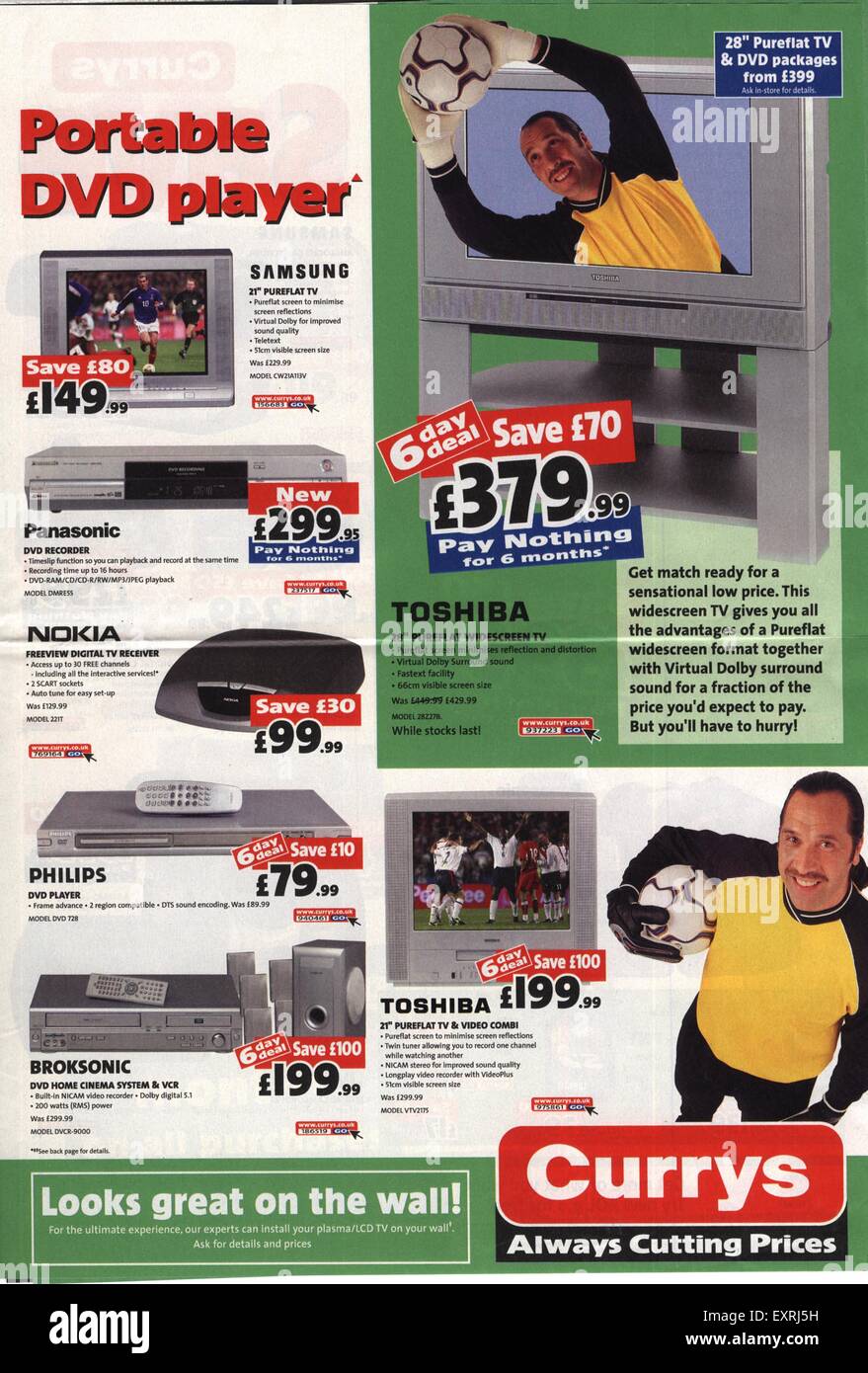 2000s UK Currys Magazine Advert Stock Photo - Alamy