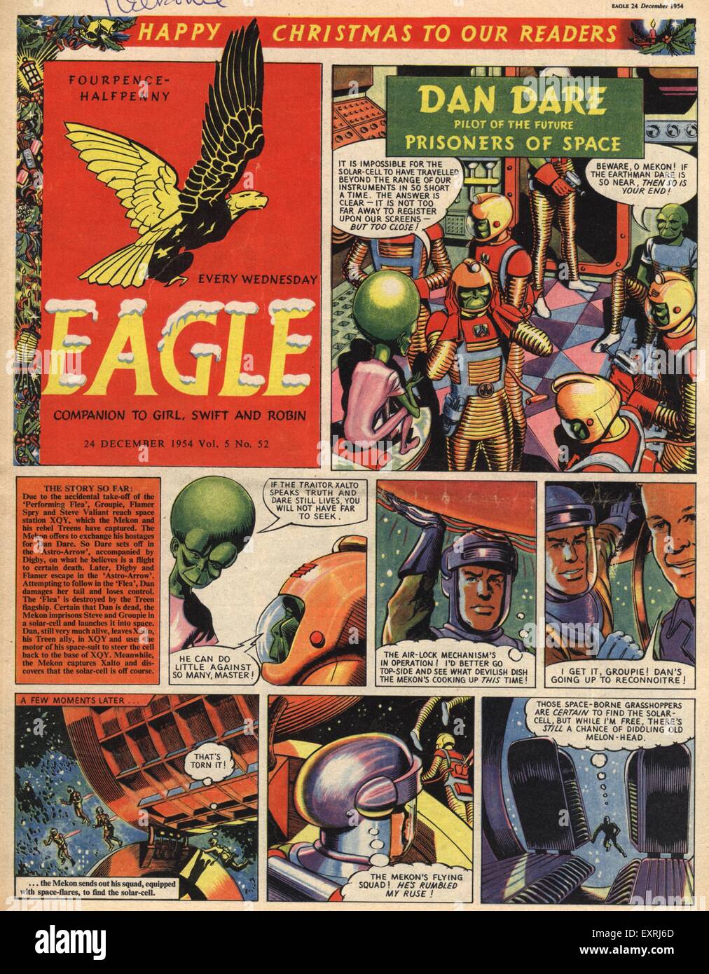 1950s UK The Eagle Comic/ Annual Cover Stock Photo - Alamy