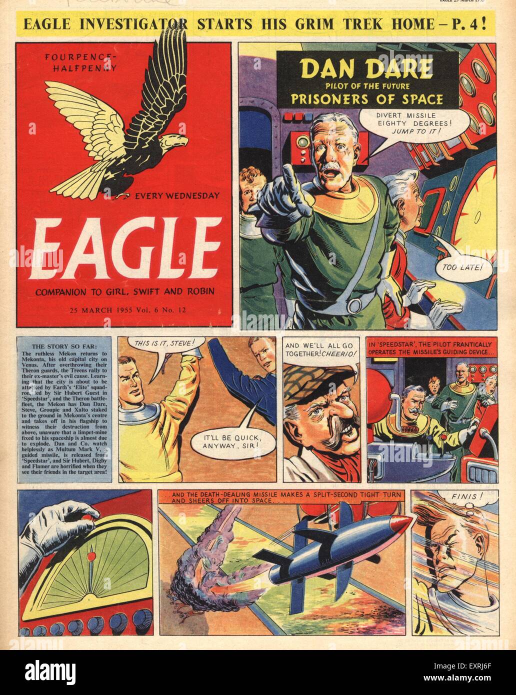 1950s UK The Eagle Comic/ Annual Cover Stock Photo - Alamy