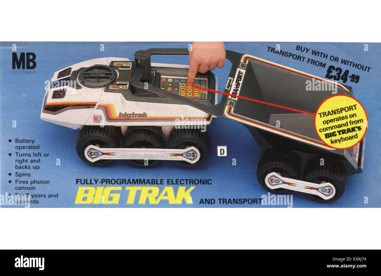1980s UK Big Trak Catalogue/ Brochure Plate Stock Photo - Alamy