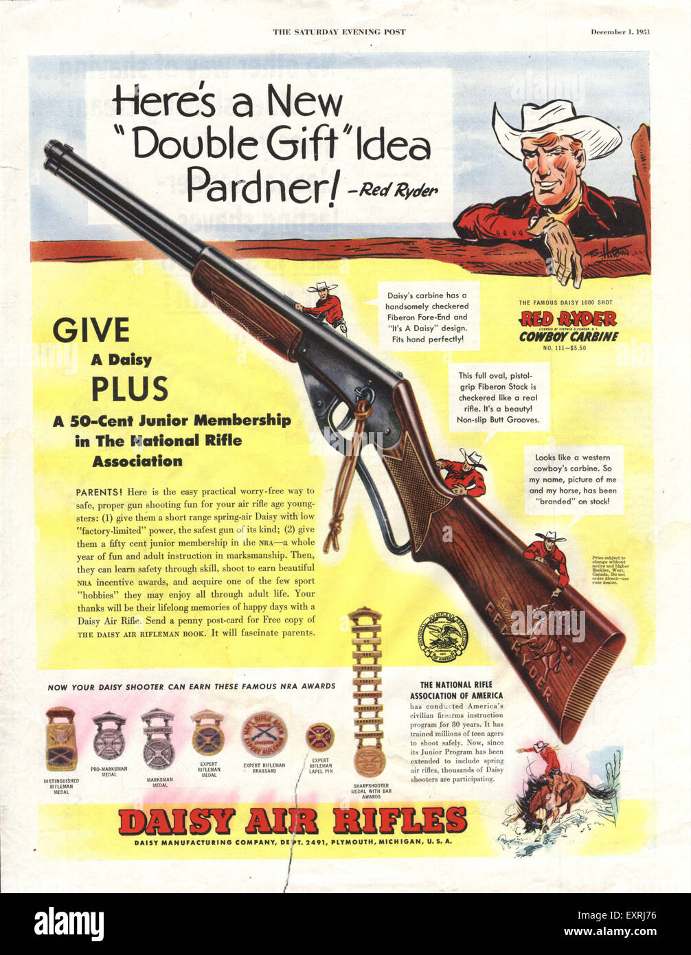 1950s USA Daisy Magazine Advert Stock Photo - Alamy