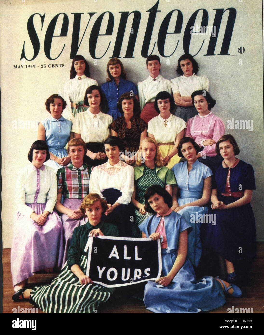 1940s USA Seventeen Magazine Cover Stock Photo - Alamy