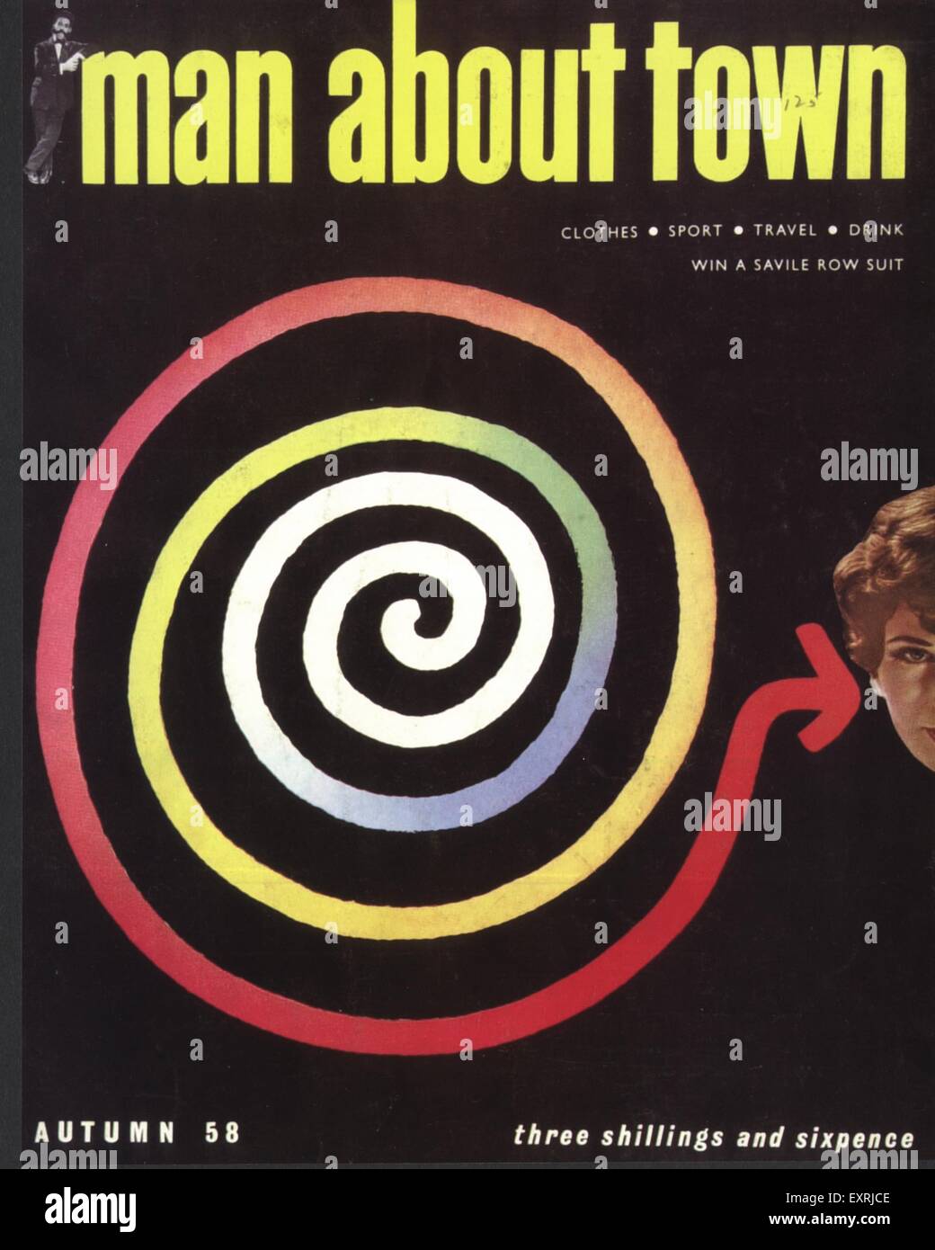 1950s UK Man About Town Magazine Cover Stock Photo - Alamy