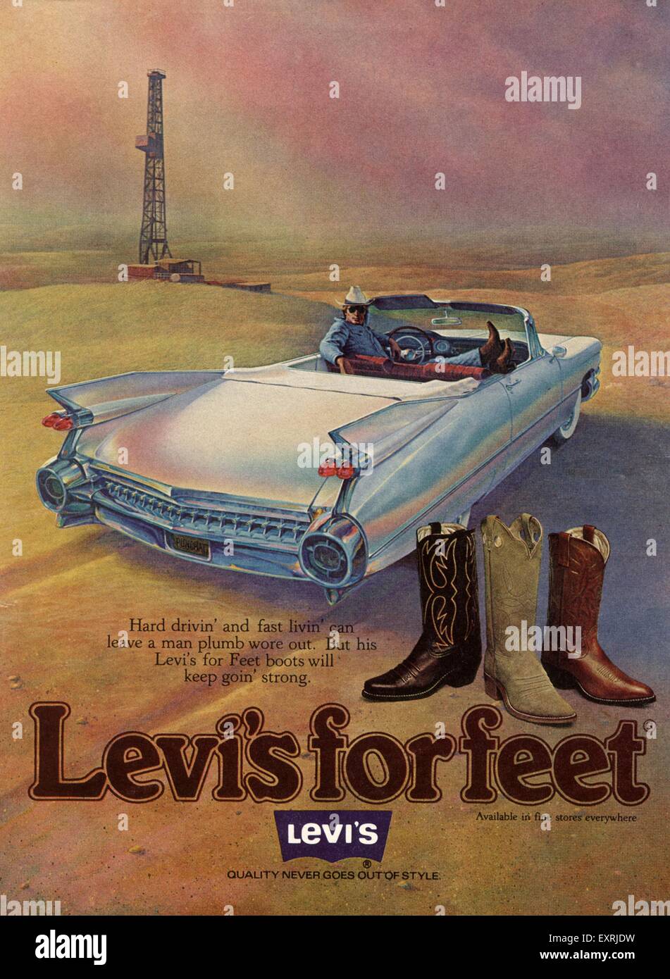 Advert Levi's Magazine High Resolution Stock Photography and Images - Alamy