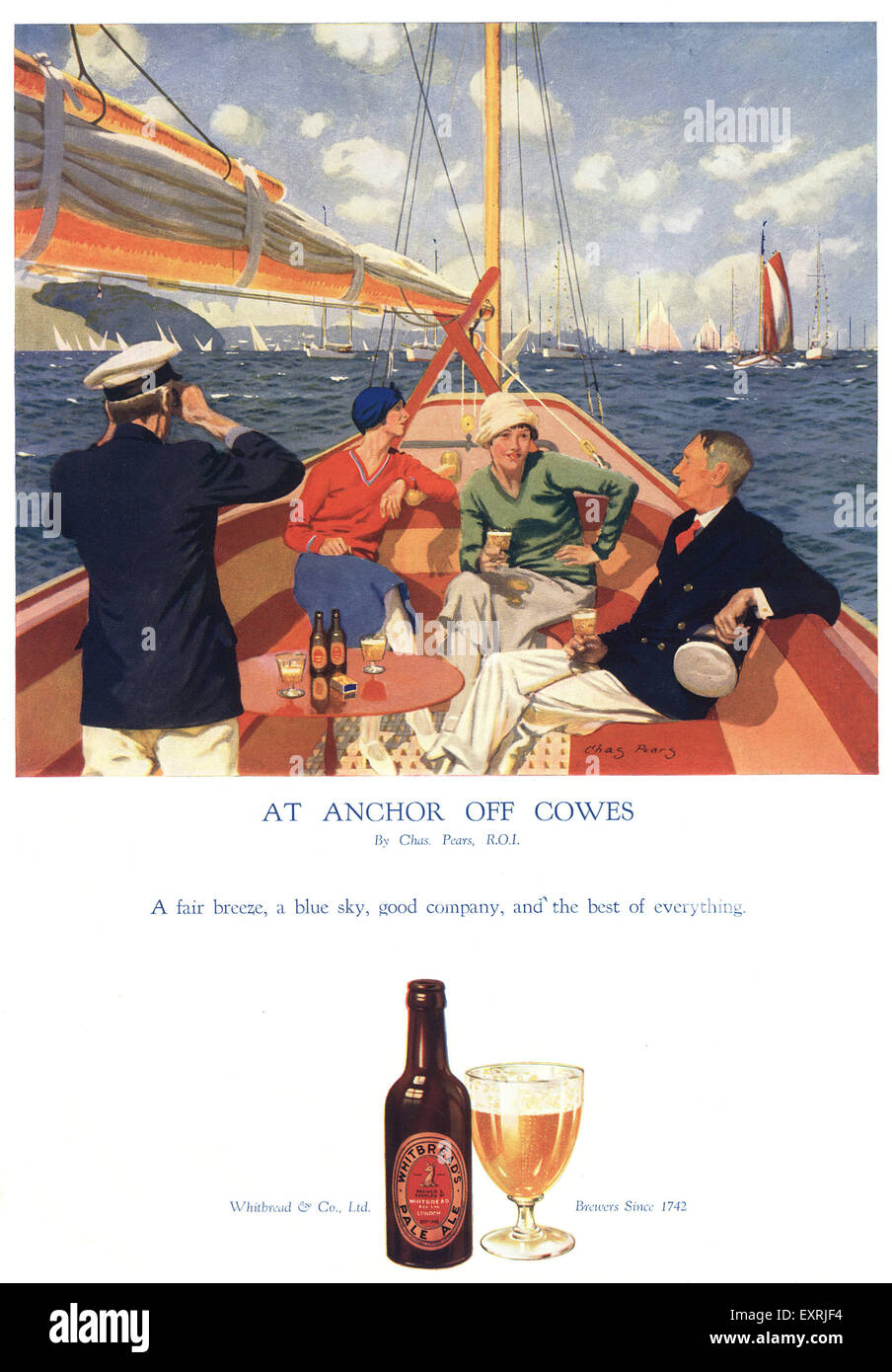 1930s UK Whitbread Beer Magazine Advert Stock Photo - Alamy