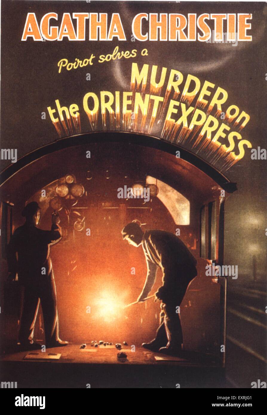 1990s UK Murder On The Orient Express Book Cover Stock Photo - Alamy