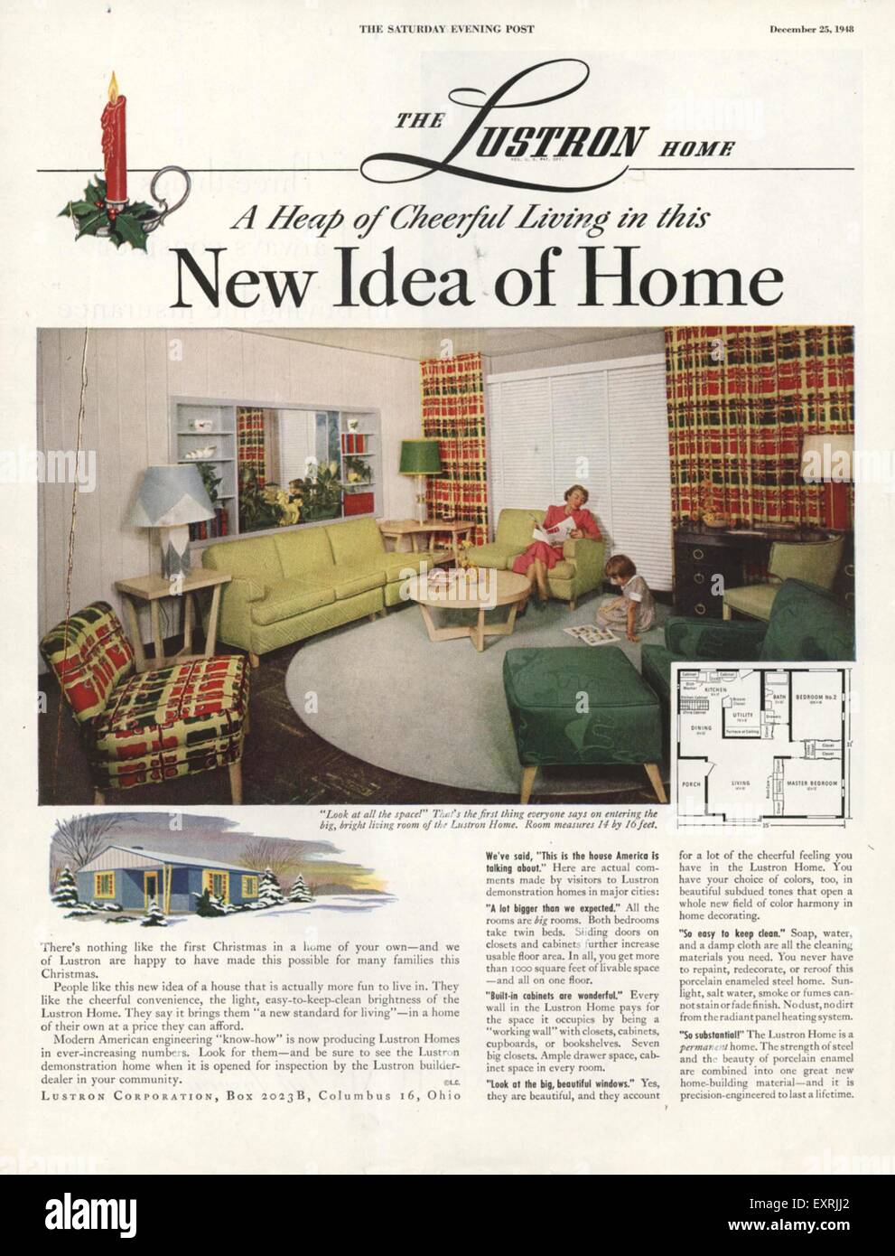 1940s USA Lustron Magazine Advert Stock Photo - Alamy
