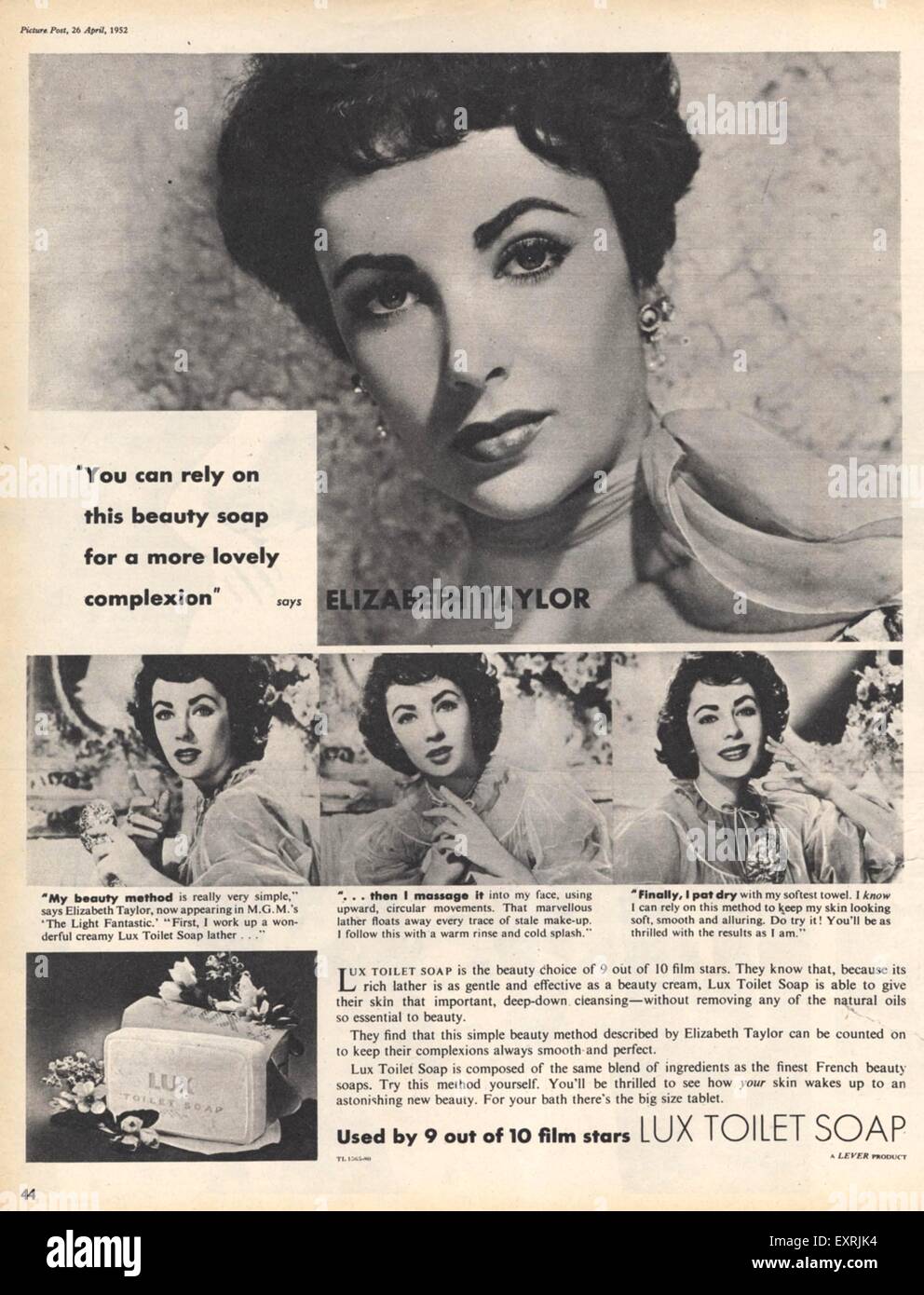 Unilever lux soap advert hi-res stock photography and images - Alamy