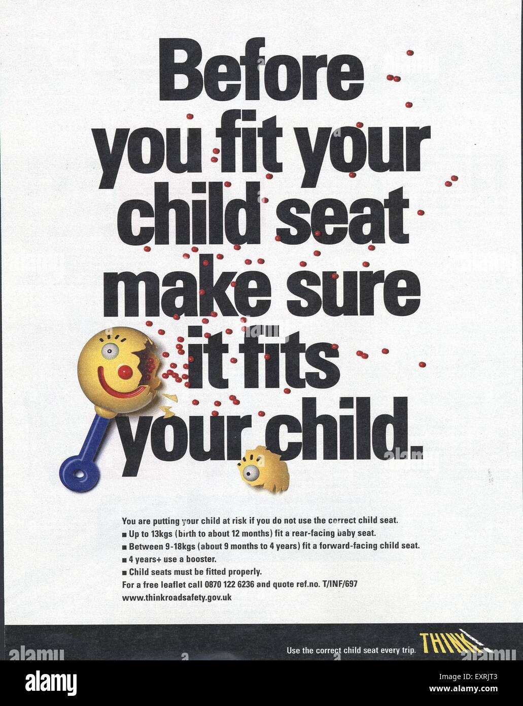 2000s UK Road Safety Magazine Advert Stock Photo - Alamy