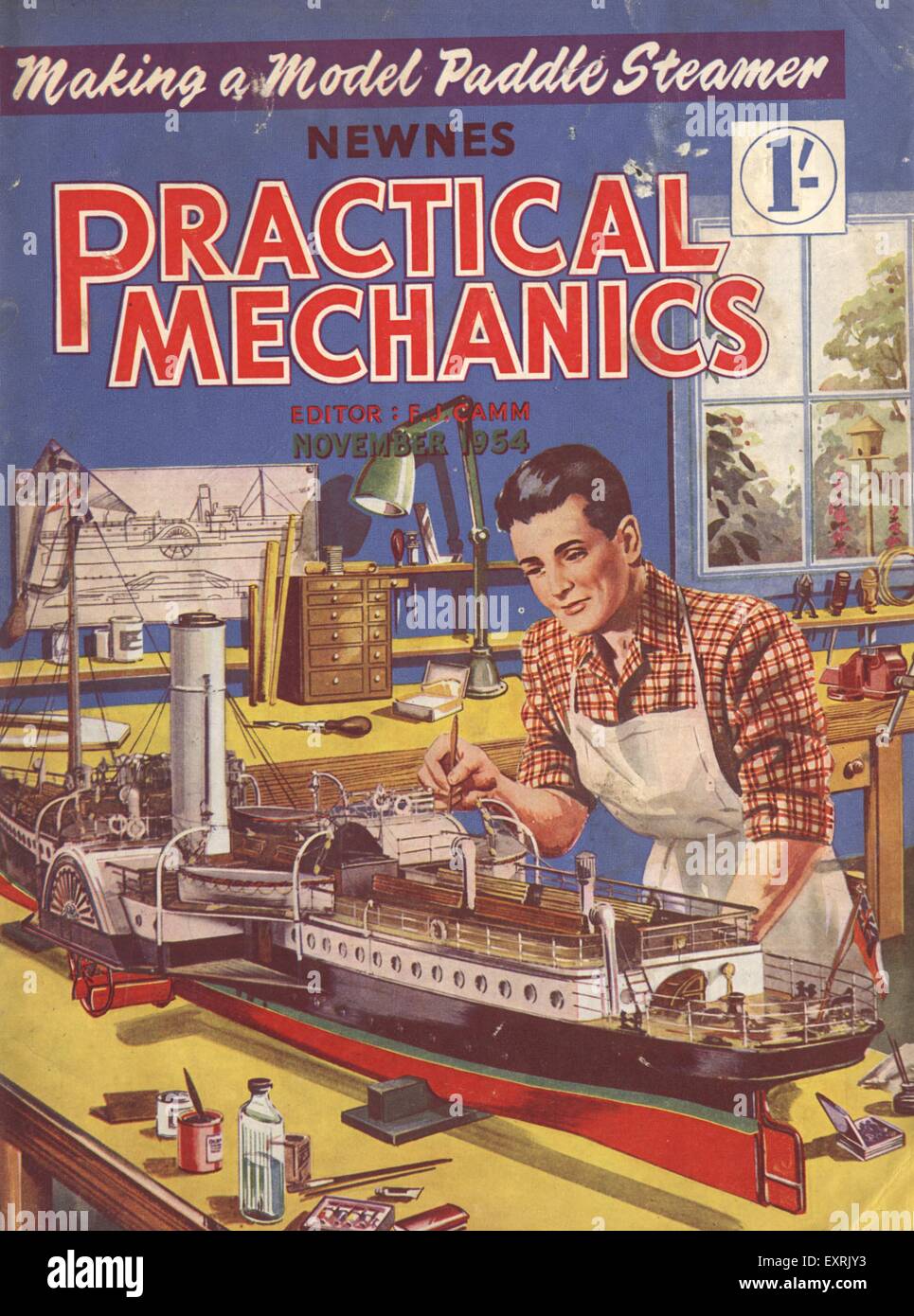 1950s UK Practical Mechanics Magazine Cover Stock Photo - Alamy