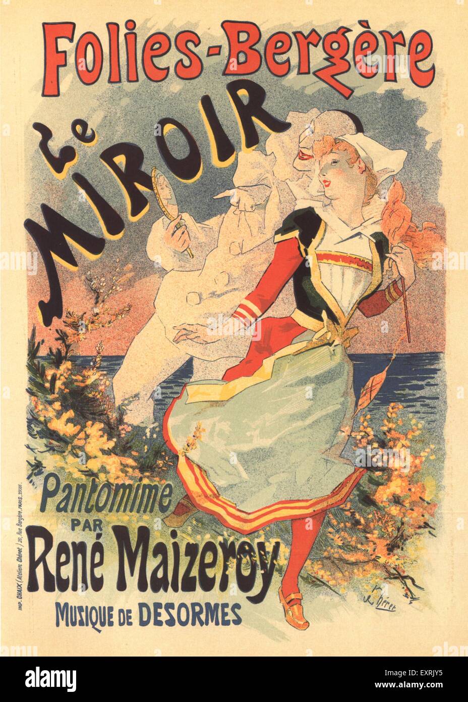 1900s France Folies Bergere Poster Stock Photo - Alamy