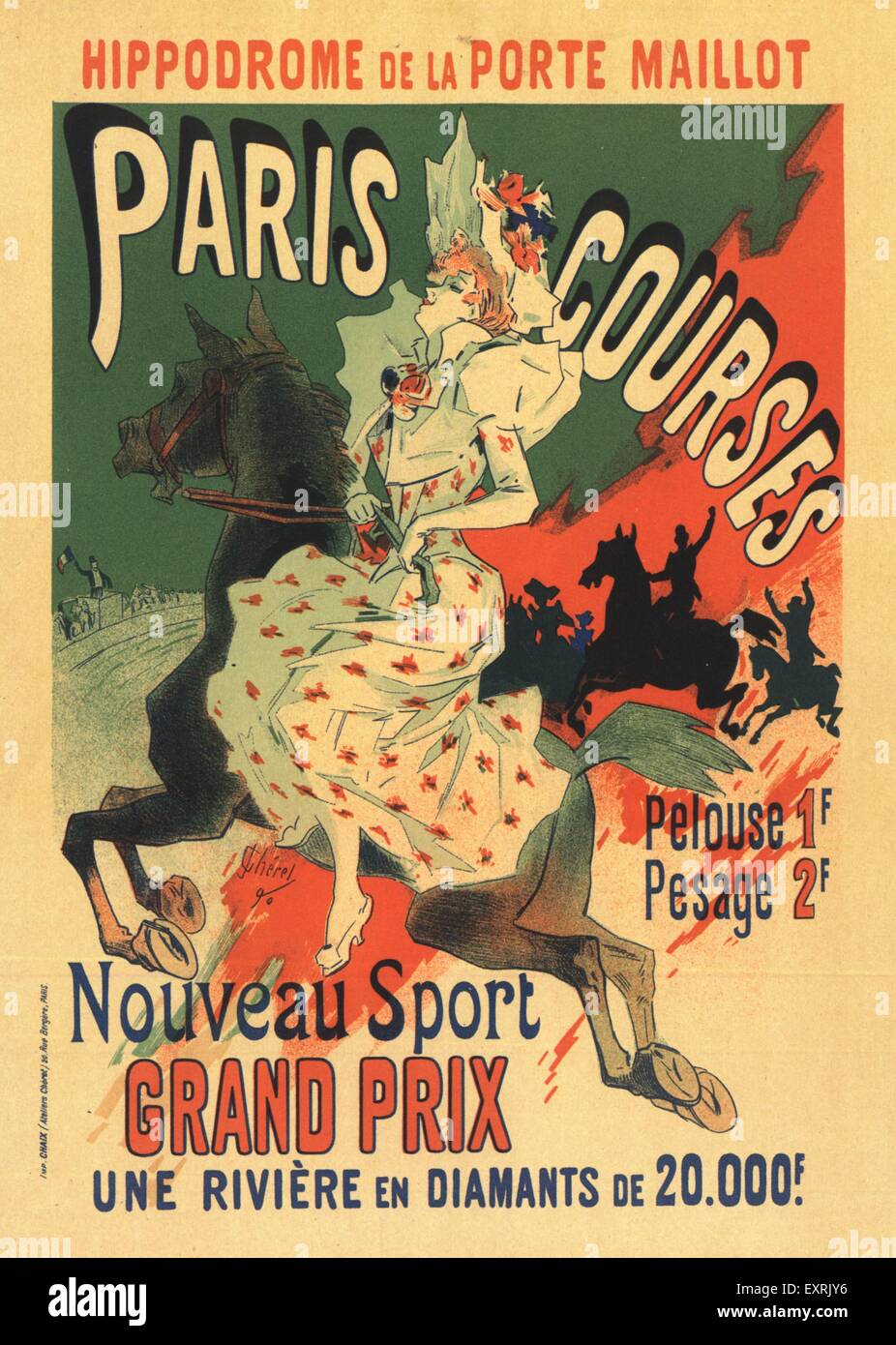 Jules cheret poster hi-res stock photography and images - Alamy