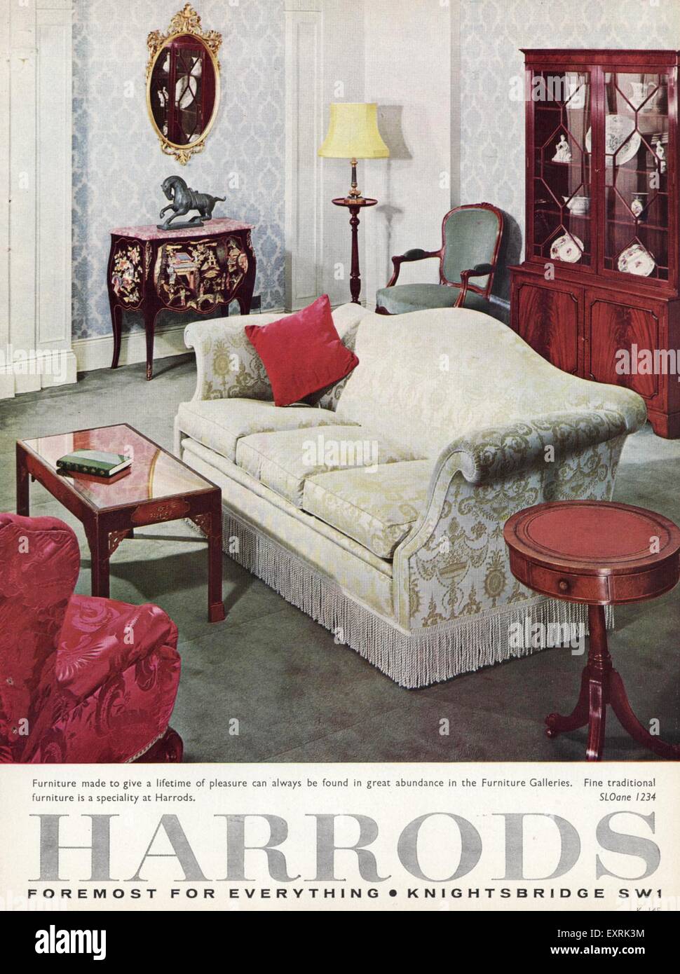 1960s uk harrods magazine advert hi-res stock photography and images ...