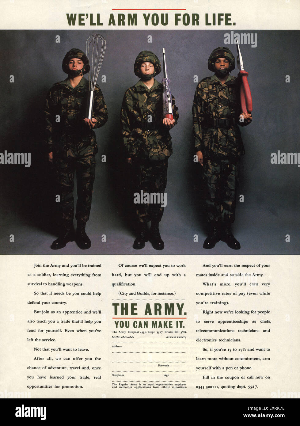 2000s UK The Army Magazine Advert Stock Photo - Alamy