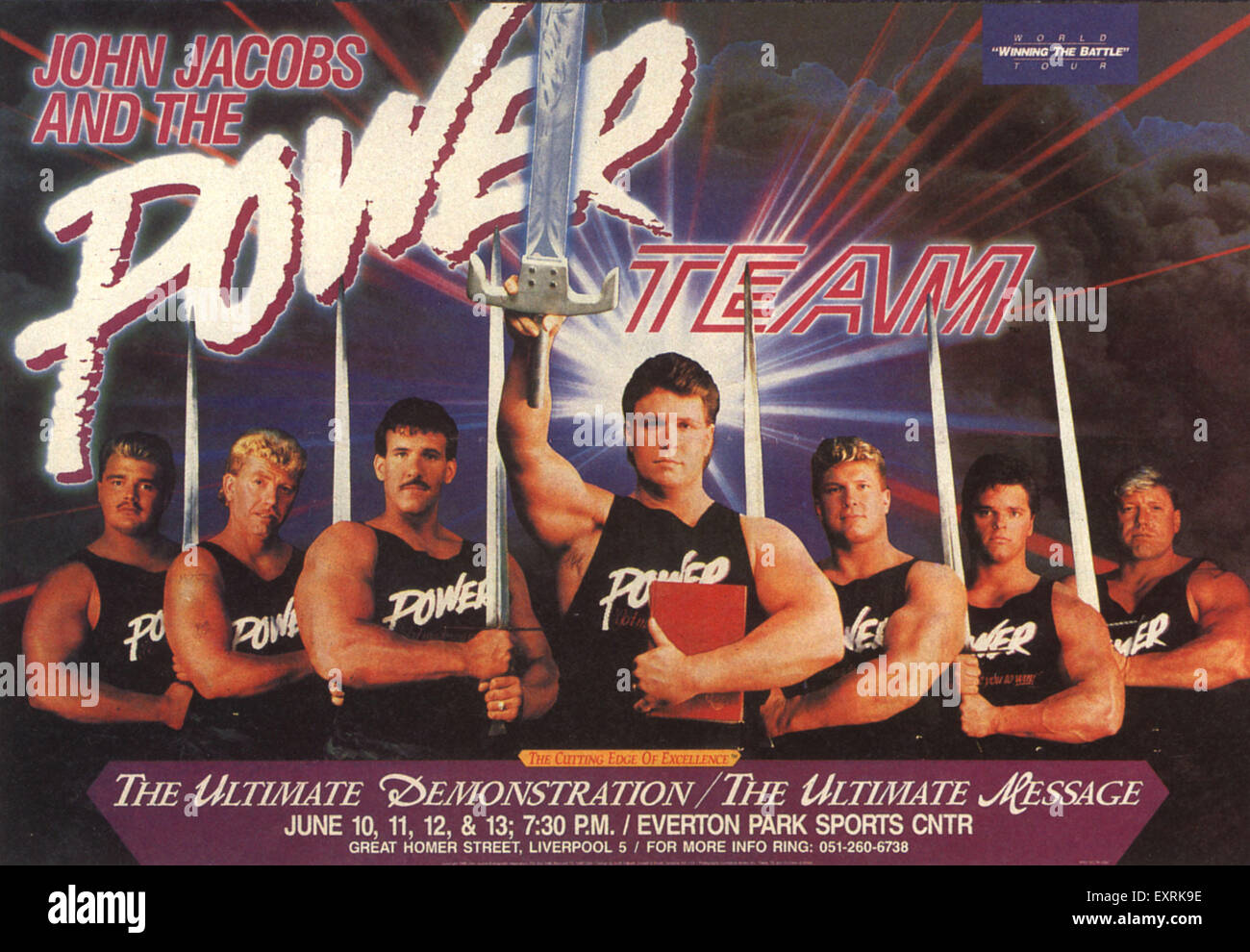1990s UK The Power Team Magazine Advert Stock Photo - Alamy