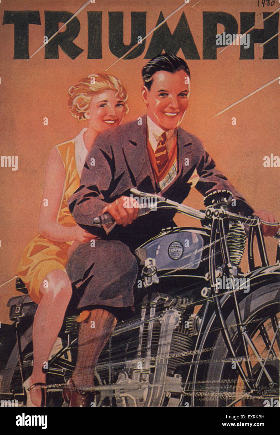 1930s Germany Triumph Magazine Advert Stock Photo - Alamy