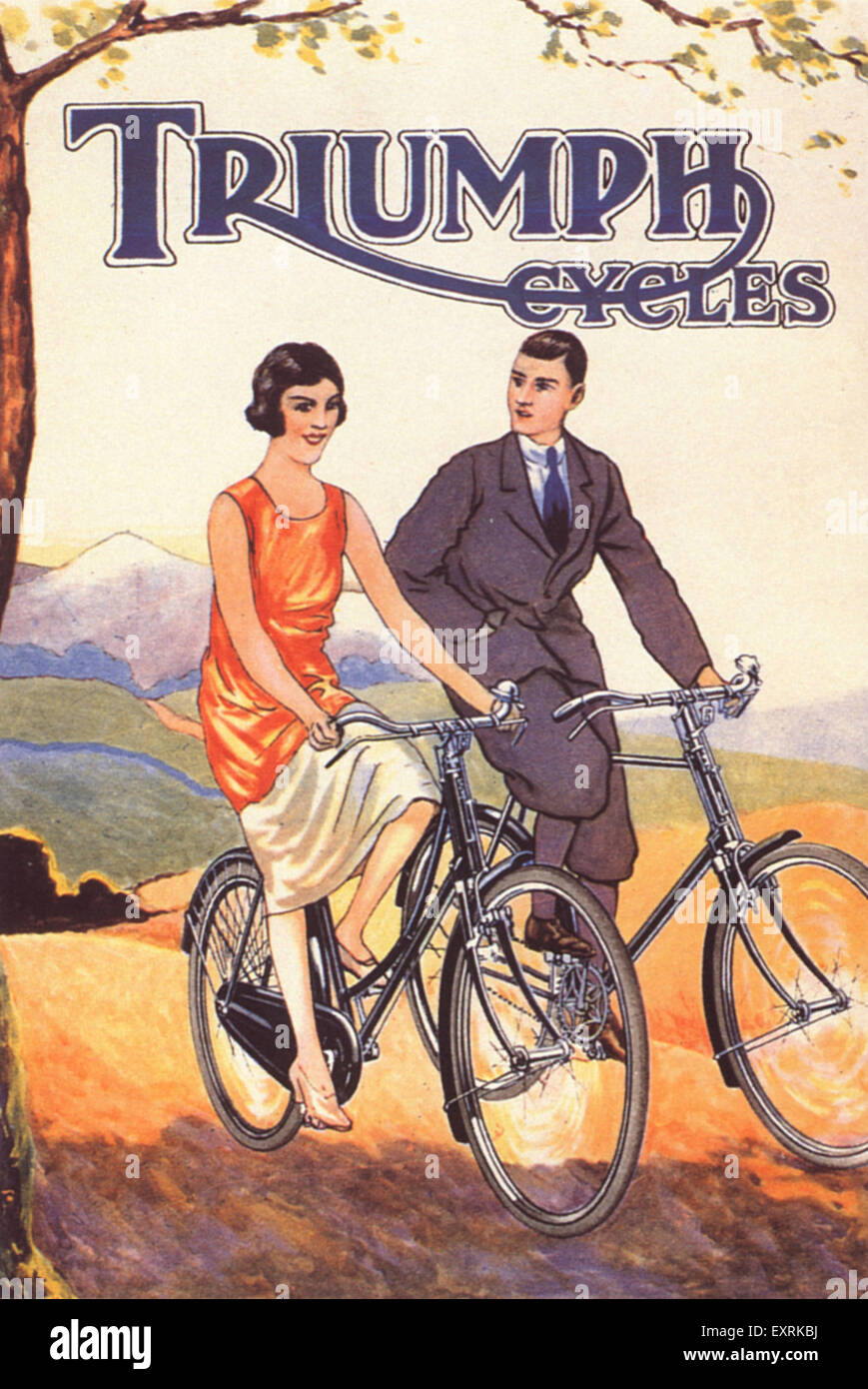 1920s UK Triumph Magazine Advert Stock Photo - Alamy