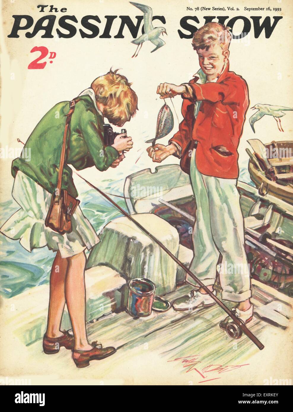 1930s UK The Passing Show Magazine Cover Stock Photo - Alamy