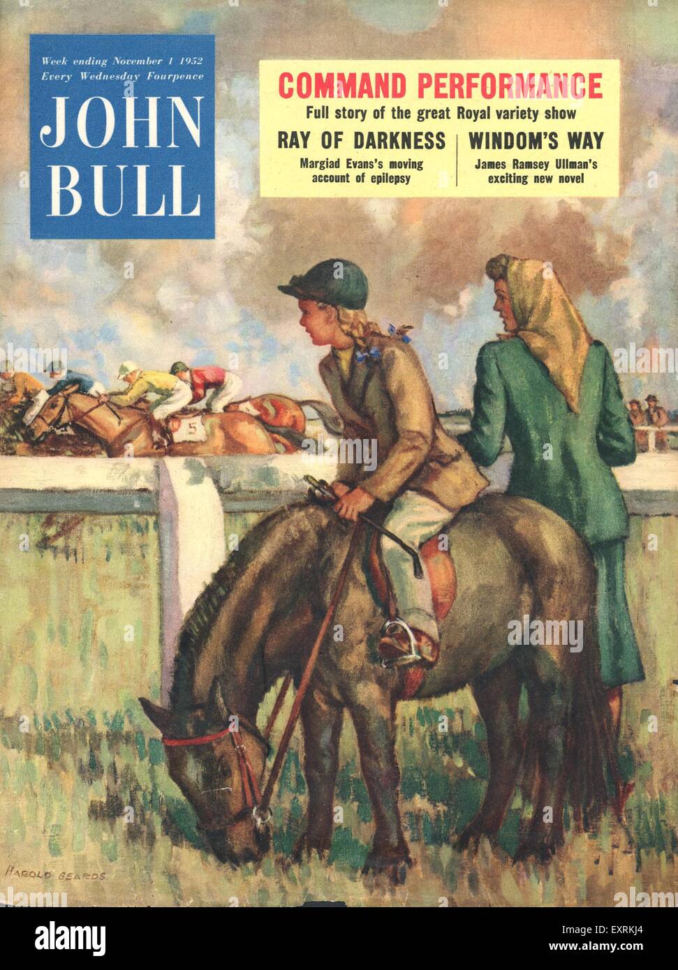 1950s UK John Bull Magazine Cover Stock Photo - Alamy