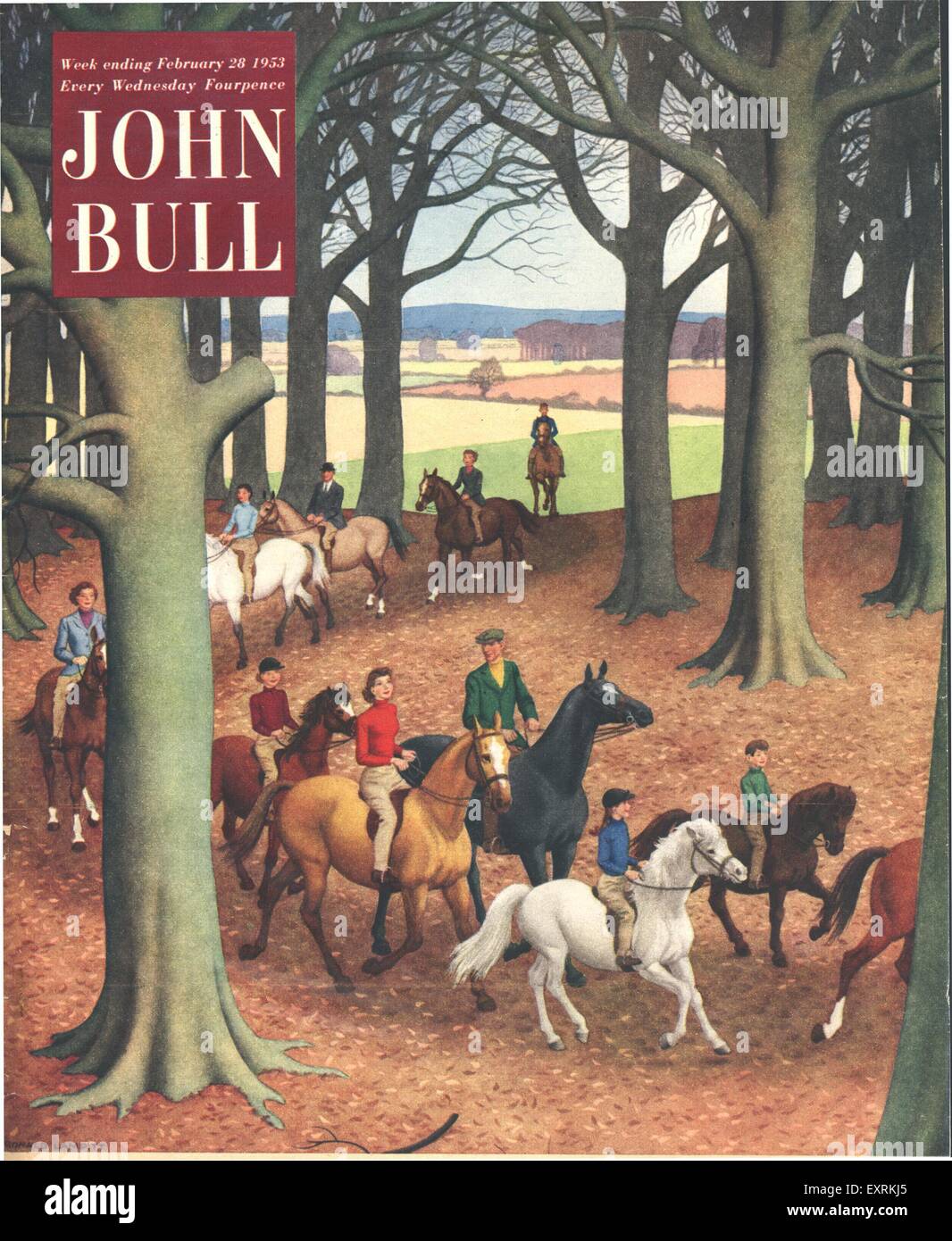 1950s UK John Bull Magazine Cover Stock Photo - Alamy