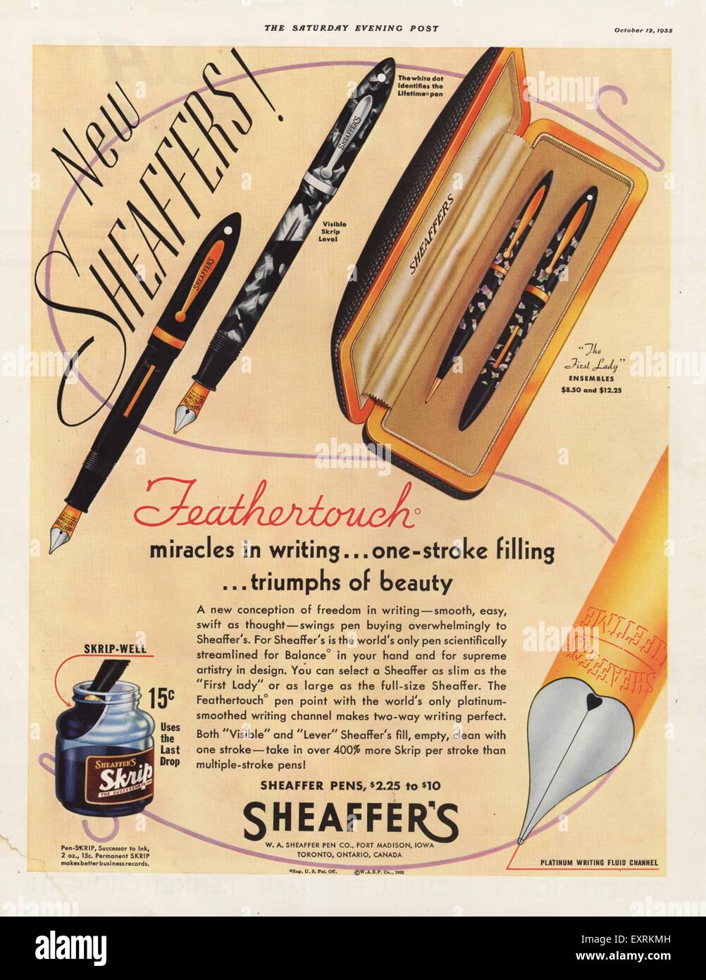 Sheaffer's hi-res stock photography and images - Alamy