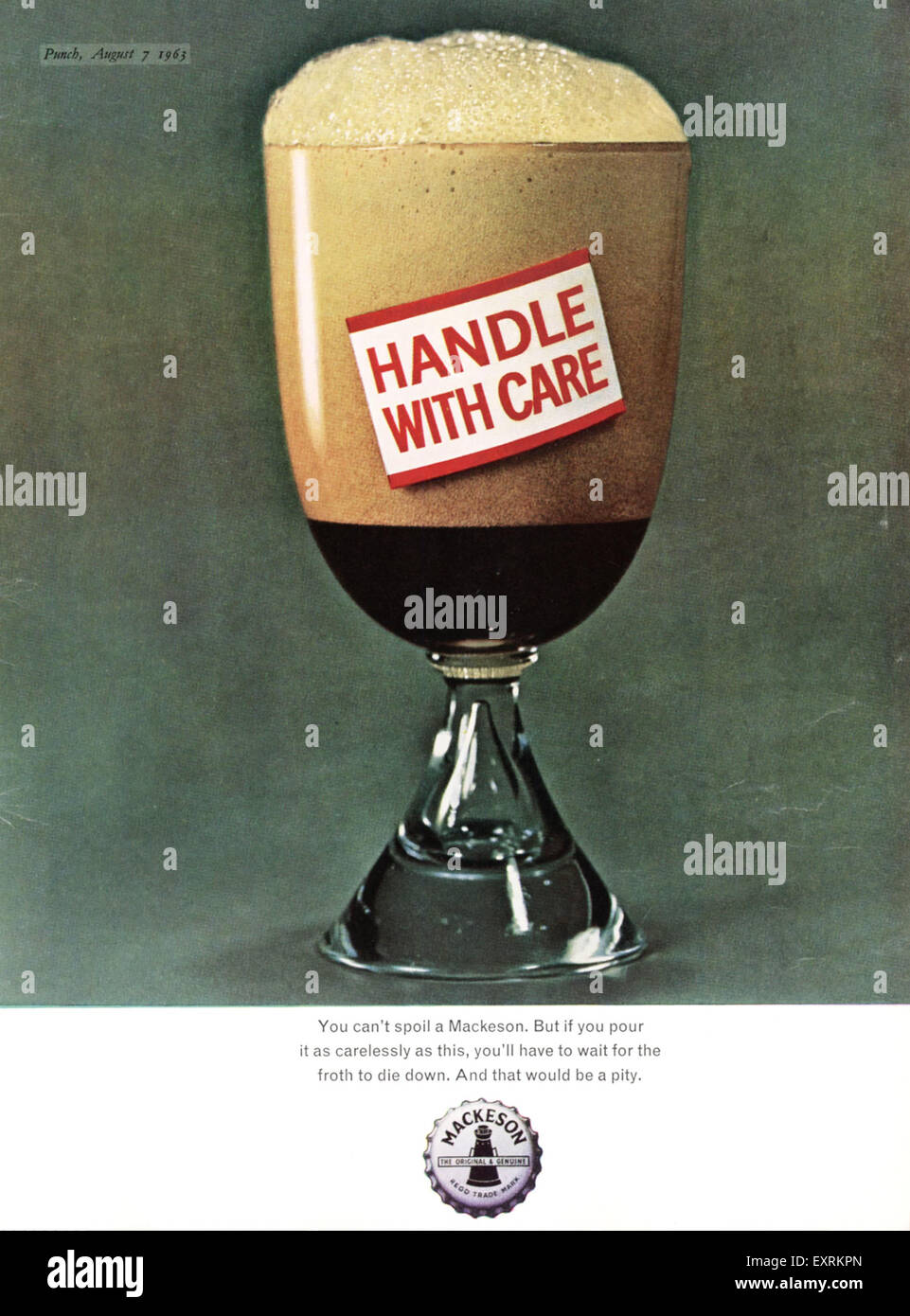 Beer advert 1960s hi-res stock photography and images - Alamy