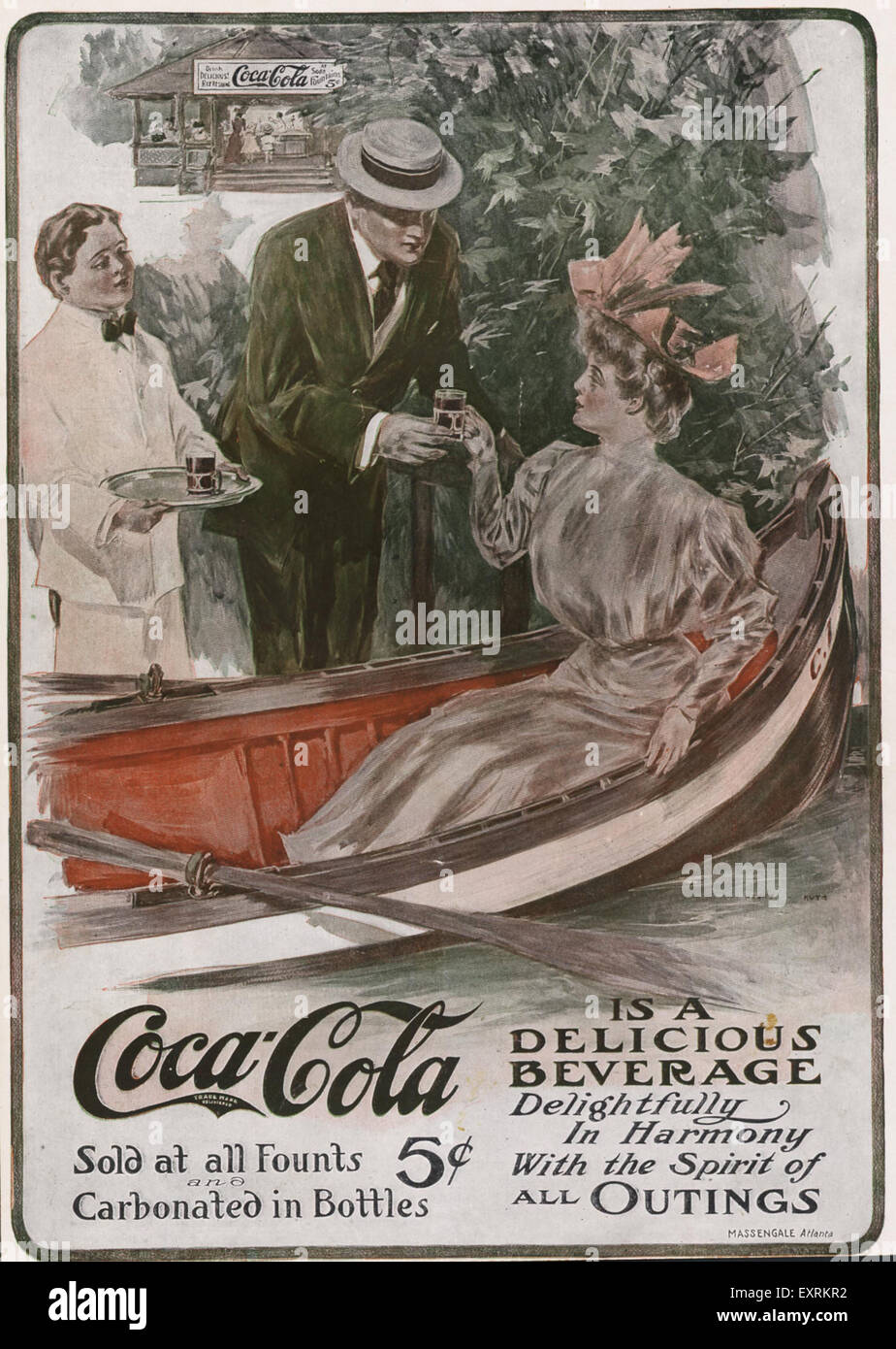 1910s USA Coca-Cola Magazine Advert Stock Photo - Alamy