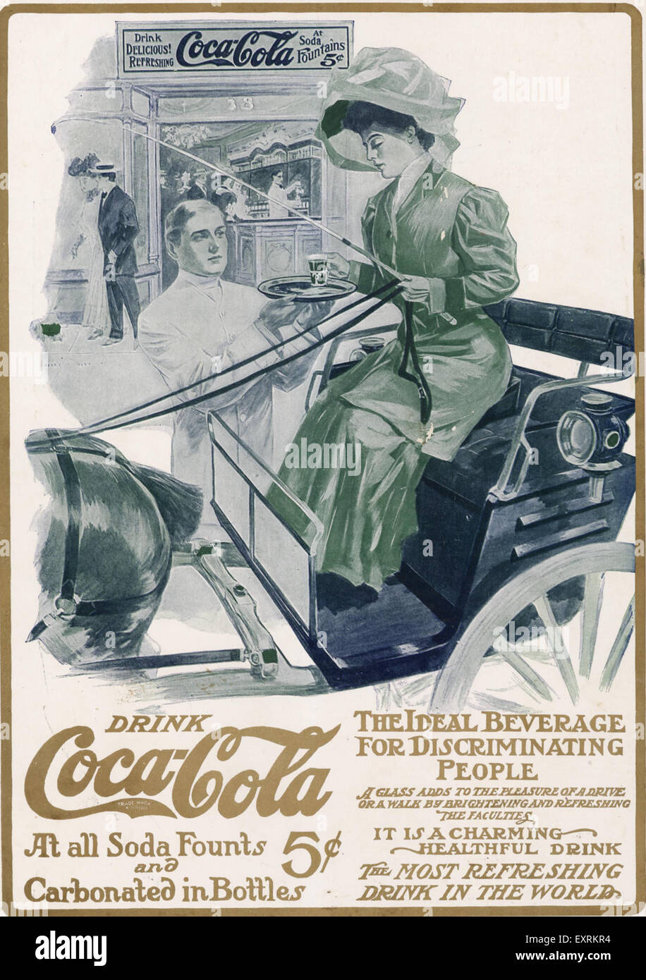 1910s USA Coca-Cola Magazine Advert Stock Photo - Alamy
