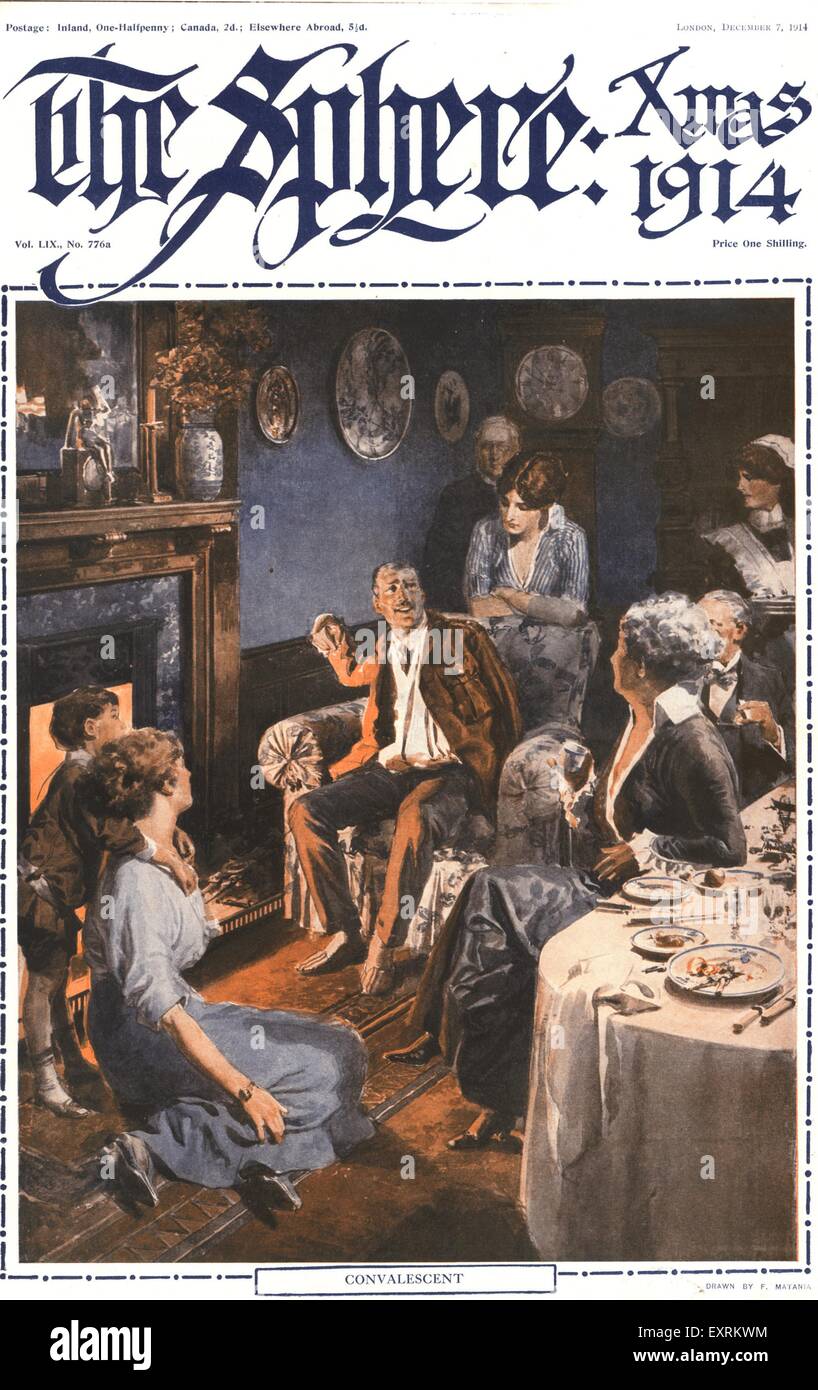 1910s UK The Sphere Magazine Cover Stock Photo - Alamy