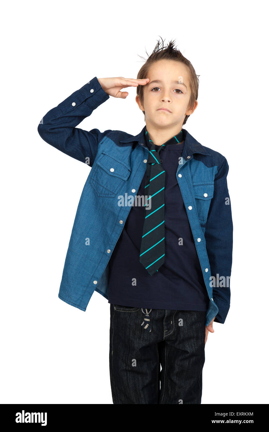 Handsome child doing different expressions in different sets of clothes ...