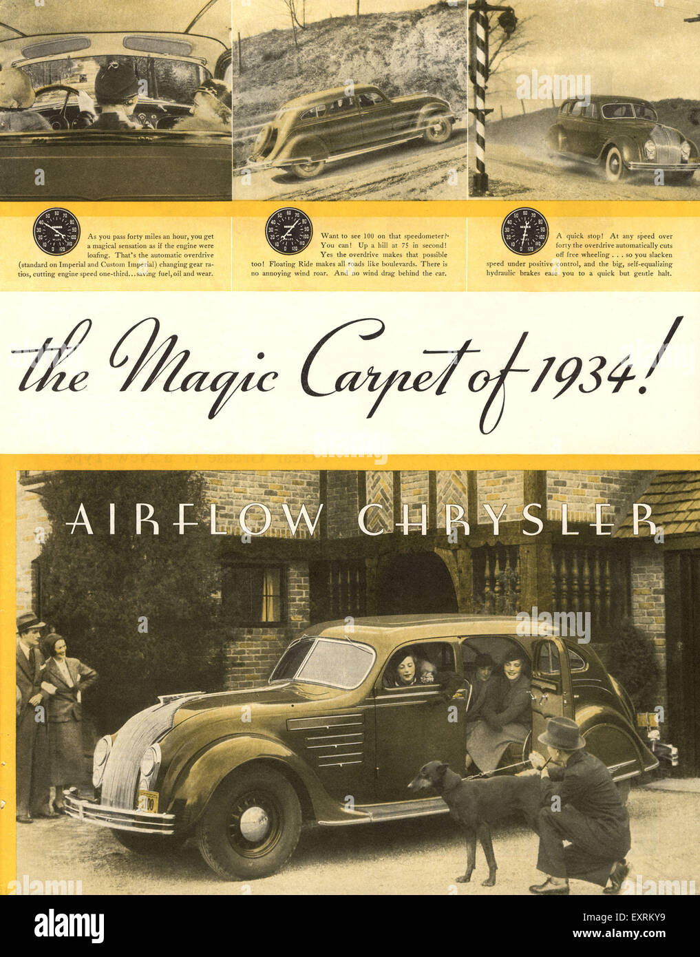 1930s USA Chrysler Magazine Advert Stock Photo - Alamy